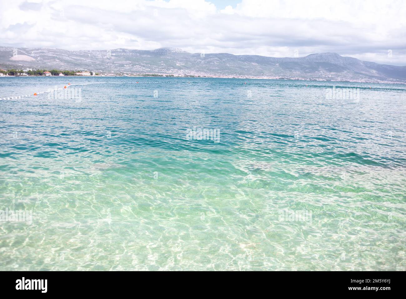 Turquoise colored water . Sea with transparent water Stock Photo - Alamy