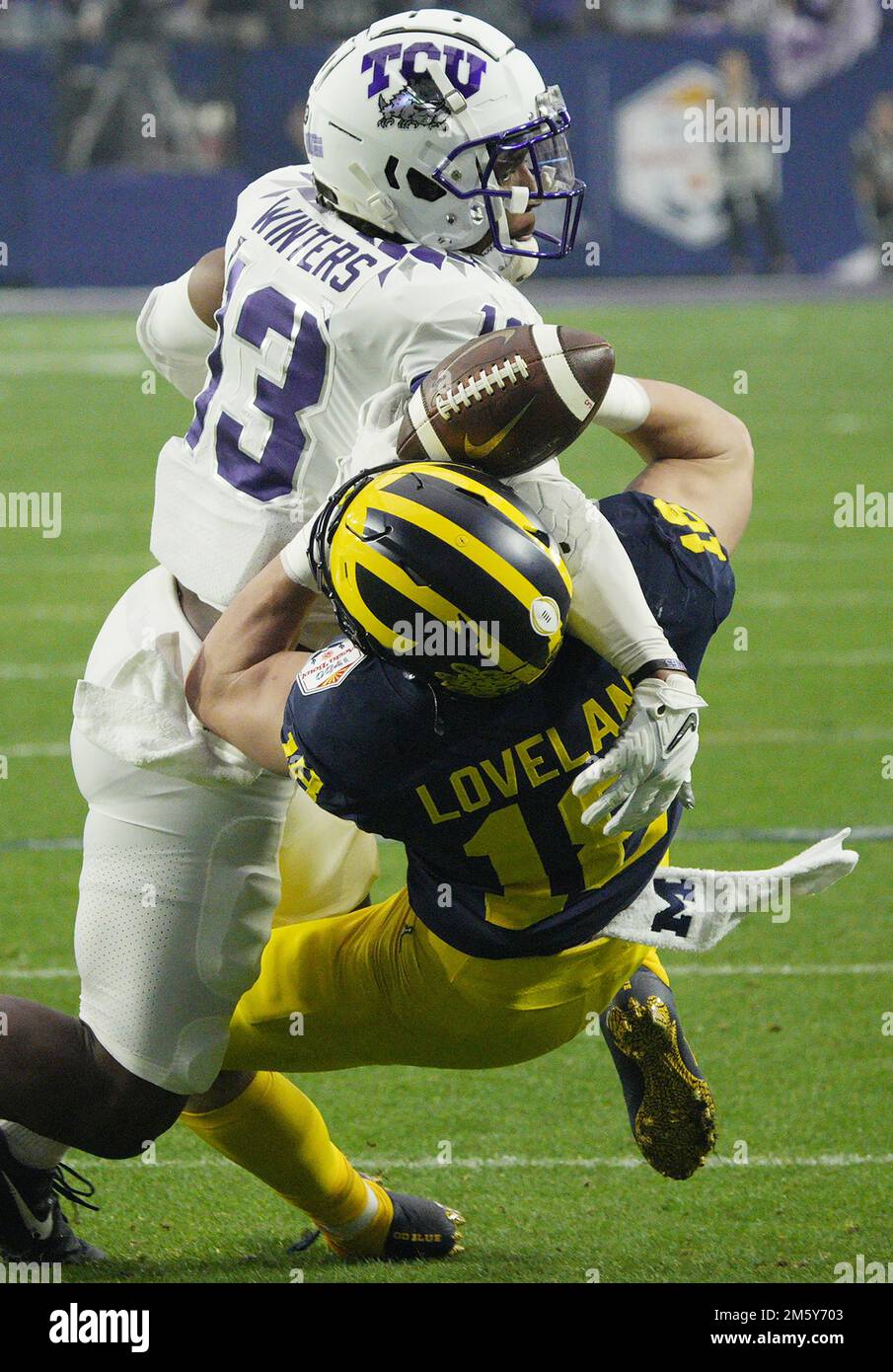 Glendale, United States. 31st Dec, 2022. TCU safety Mark Perry (3 ...