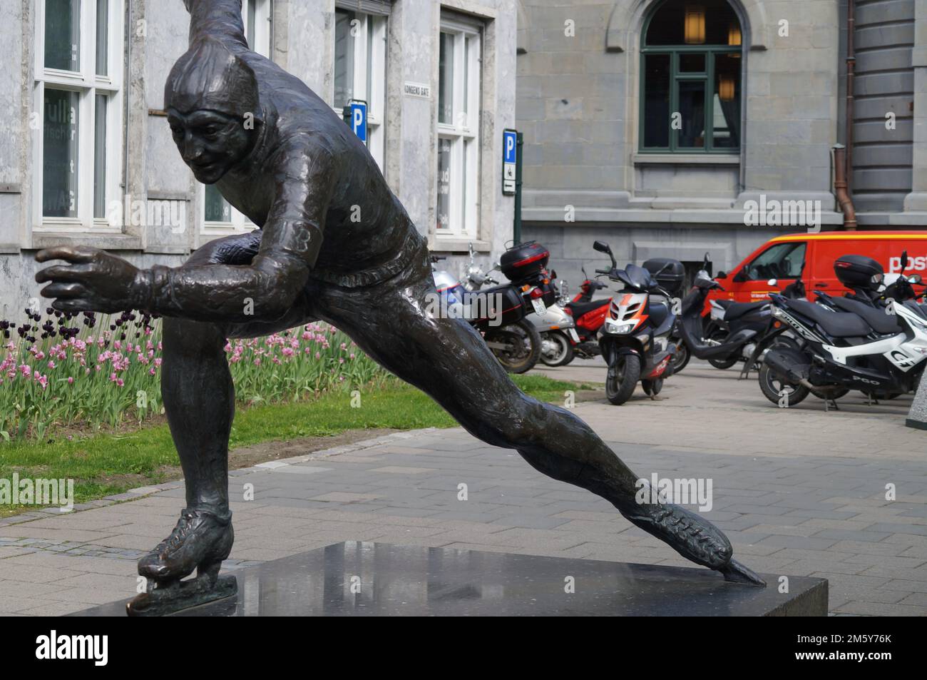A Statue of Hjalmar Andersen in Trondheim, Norway Stock Photo - Alamy