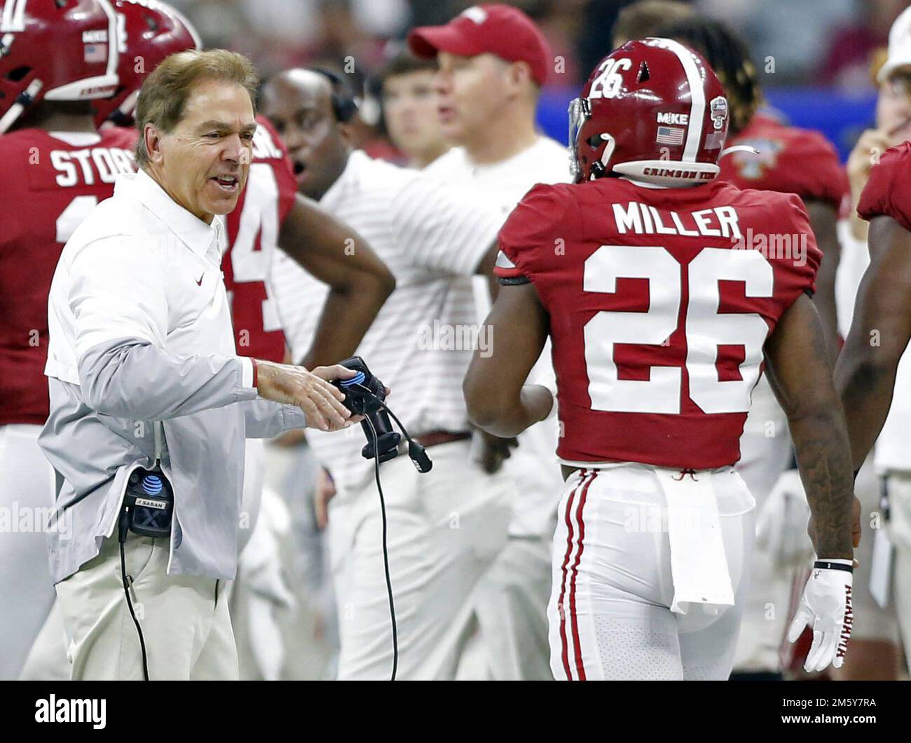 New Orleans, United States. 01st Jan, 2023. Alabama Crimson Tide head ...