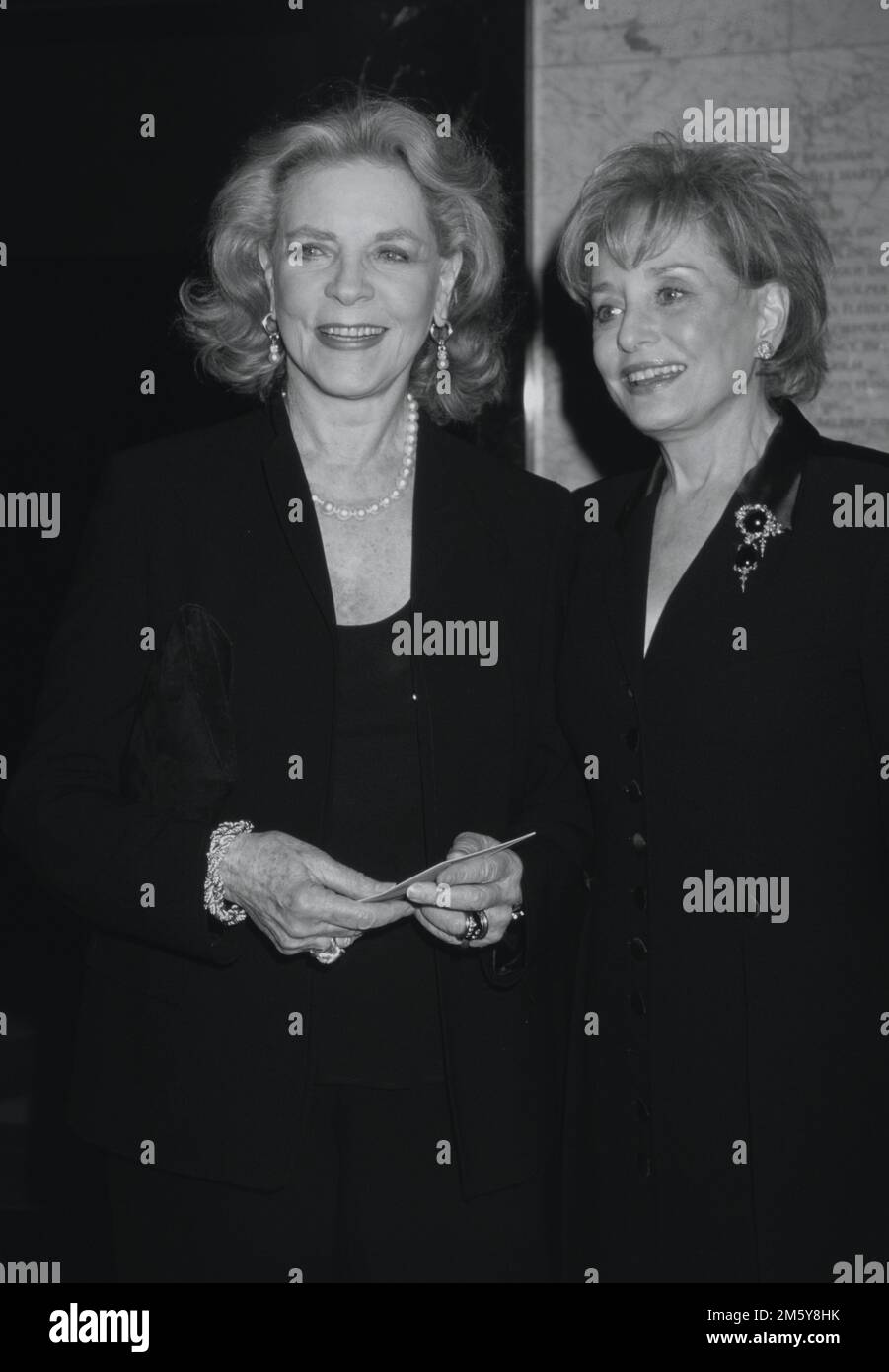 Lauren Bacall and Barbara Walters attend a Tribute Gala honoring Sam ...