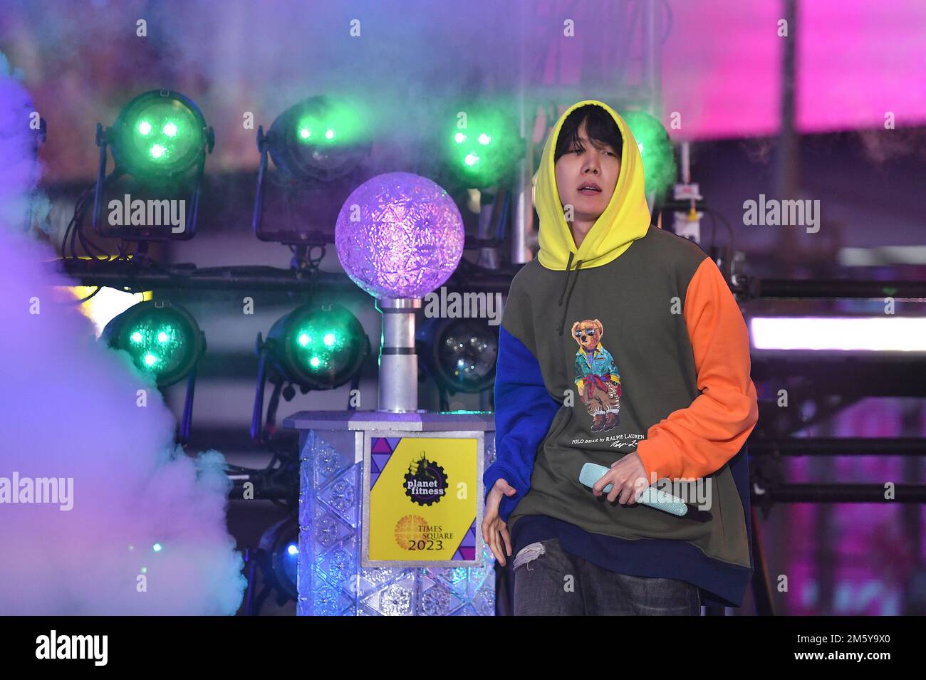 New York, USA. 31st Dec, 2022. J-Hope, K-pop rapper and member of BTS ...