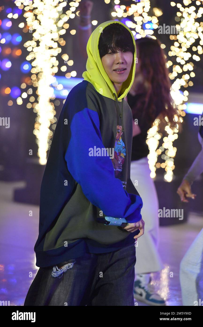 New York, USA. 31st Dec 2022. J-Hope, K-pop rapper and member of BTS ...
