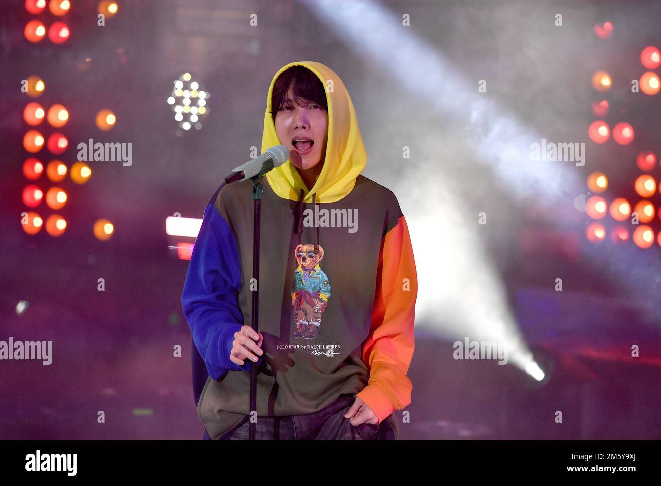 New York, USA. 31st Dec, 2022. J-Hope, K-pop rapper and member of BTS ...