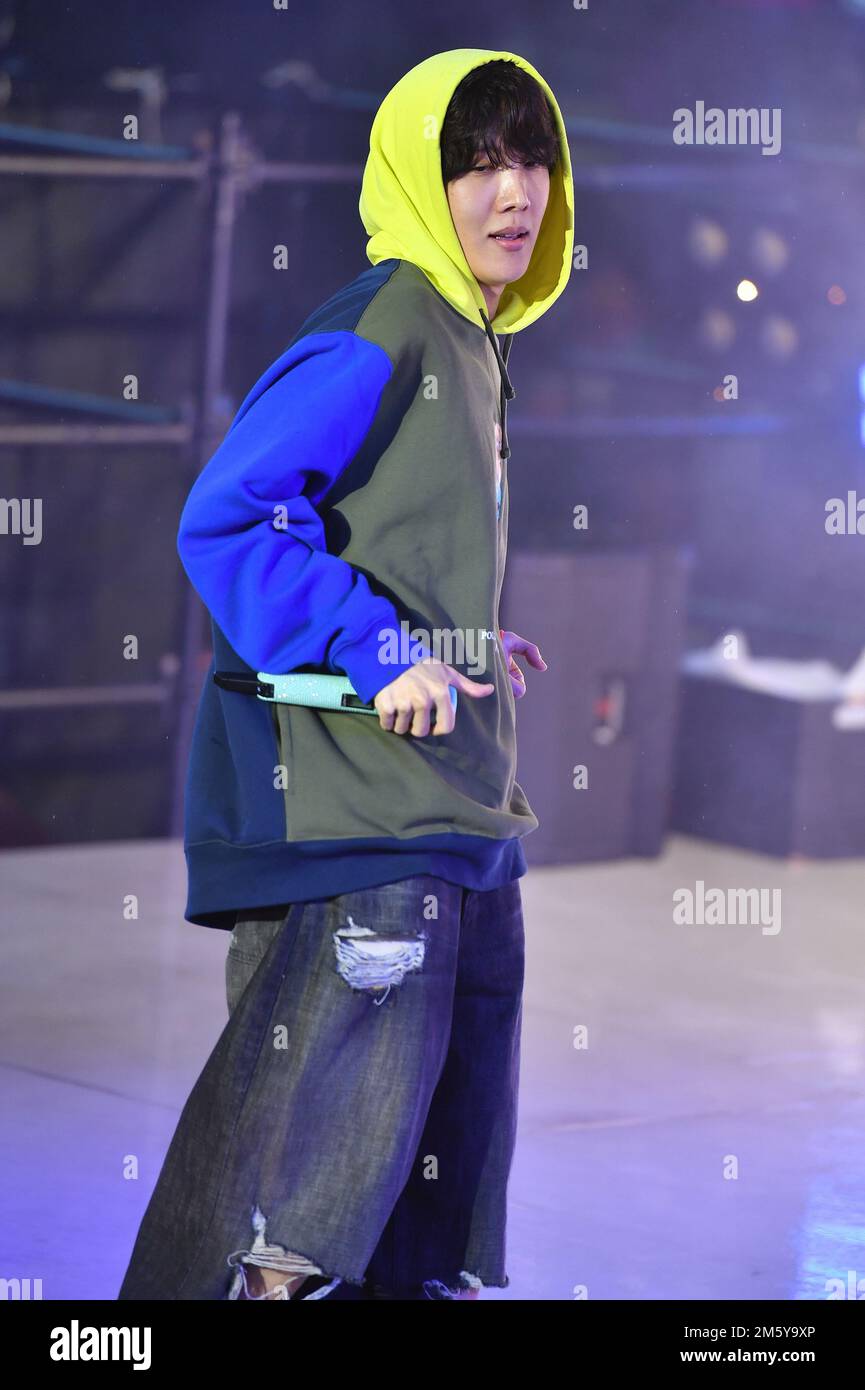 New York, USA. 31st Dec, 2022. J-Hope, K-pop rapper and member of BTS ...