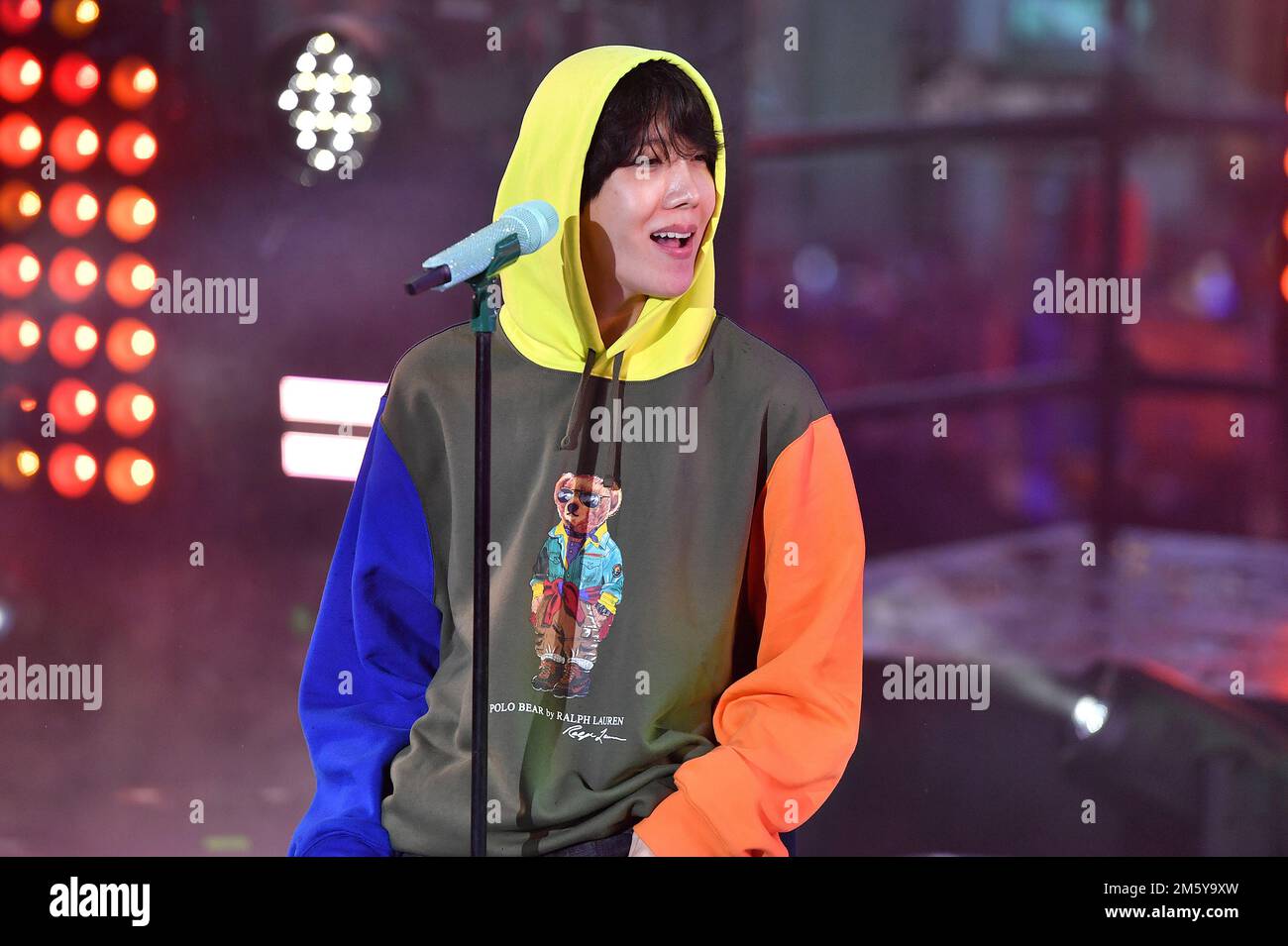 New York, USA. 31st Dec, 2022. J-Hope, K-pop rapper and member of BTS ...