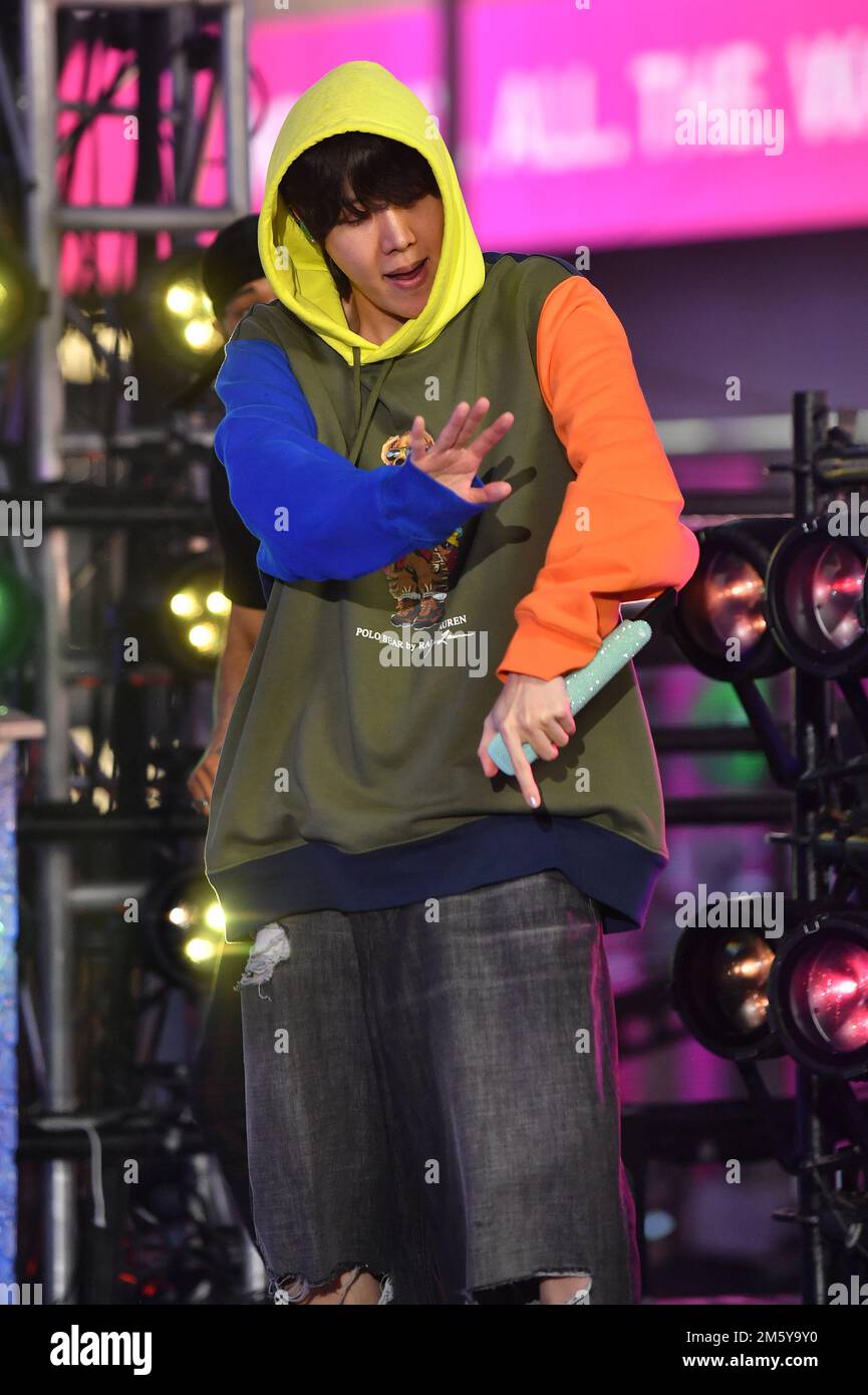 New York, USA. 31st Dec, 2022. J-Hope, K-pop rapper and member of BTS ...