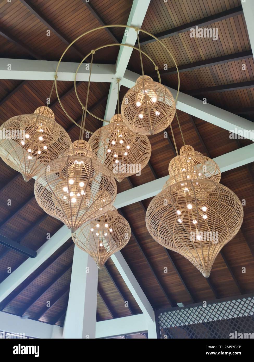 Ceiling light fixture with round shade hi-res stock photography and ...