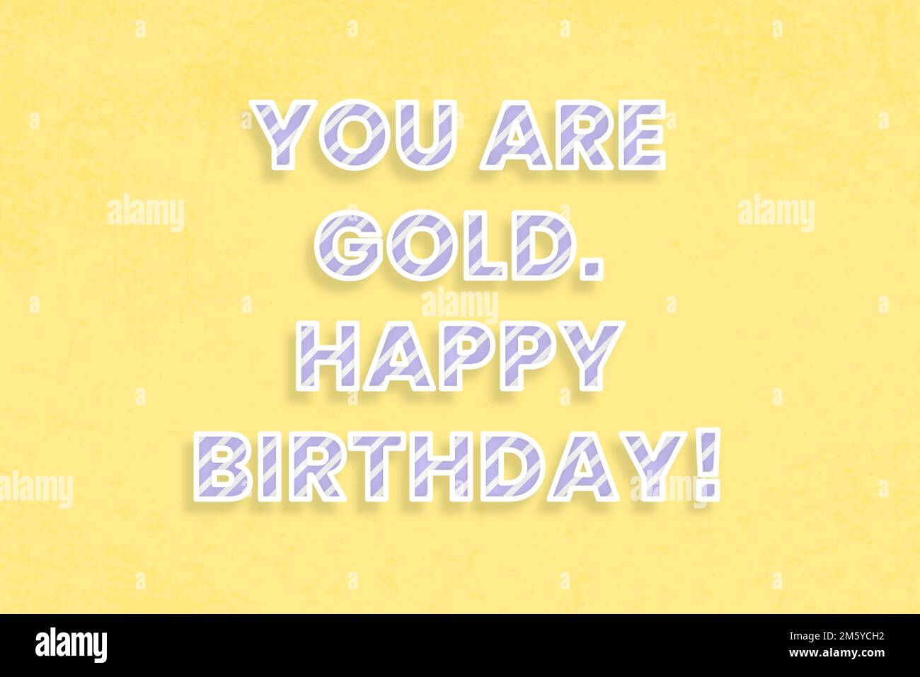 You are gold. Happy birthday word vector candy stripe font Stock Vector ...