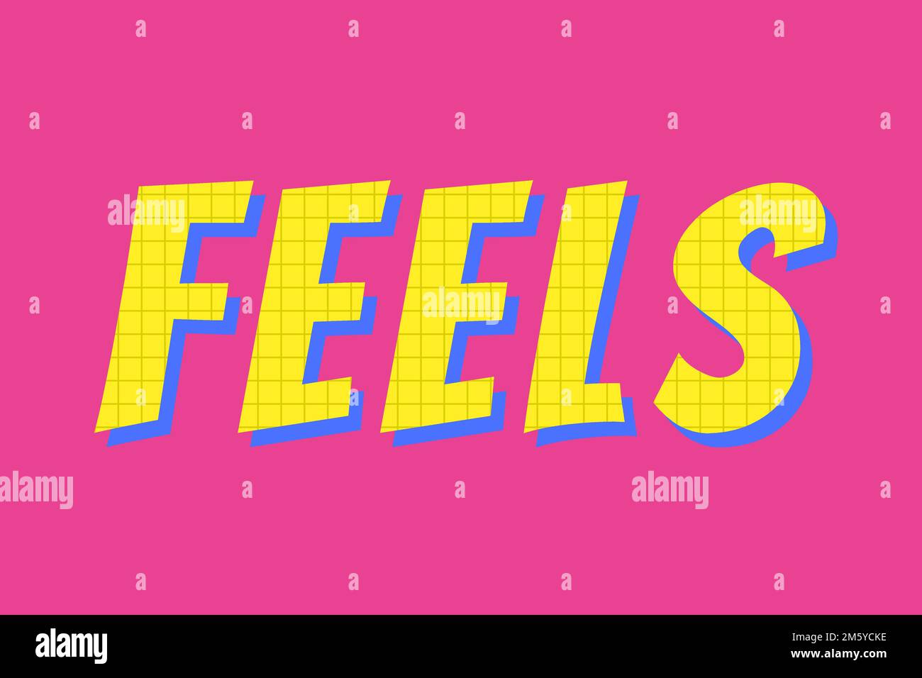 Feels word colorful typography vector Stock Vector Image & Art - Alamy