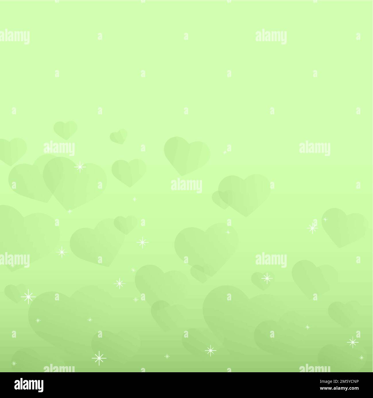 Vector sparkle heart pattern green background Stock Vector Image & Art ...