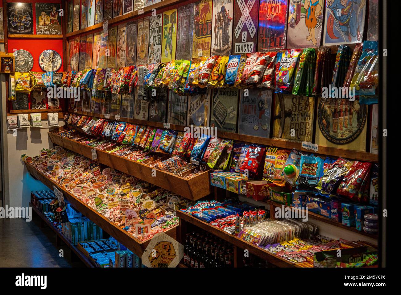 The inside of a candy store in Castle Rock full of a huge amount of ...