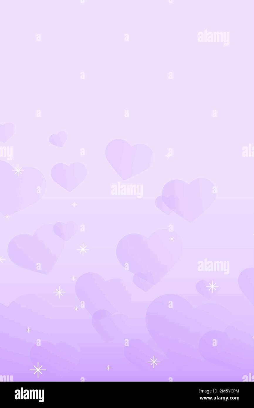 Vector sparkle heart pattern purple background Stock Vector Image & Art ...
