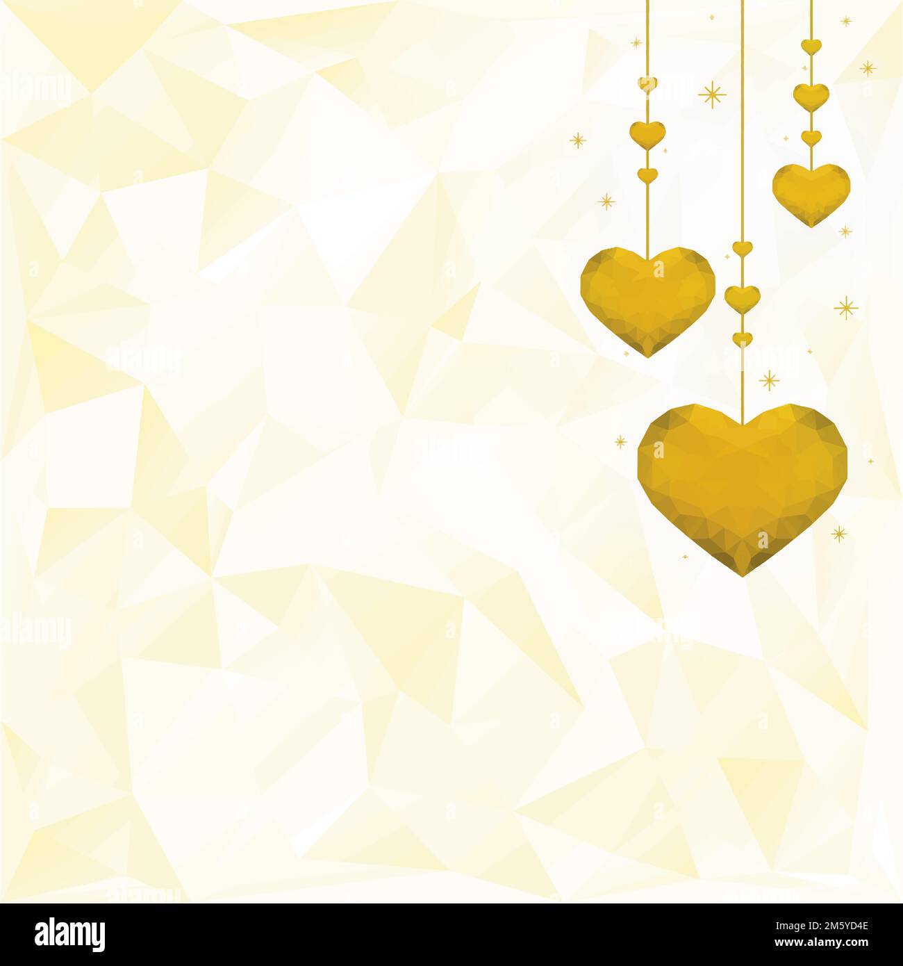 Vector dangling yellow hearts prism pattern background Stock Vector Image & Art - Alamy