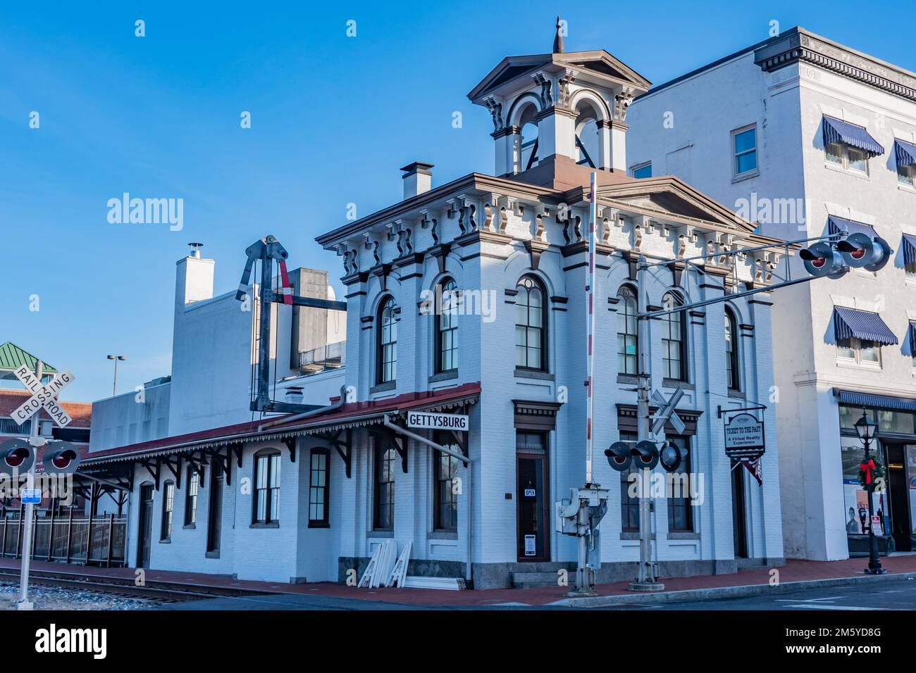 The Historic Gettysburg Train Station on a Winter Afternoon ...