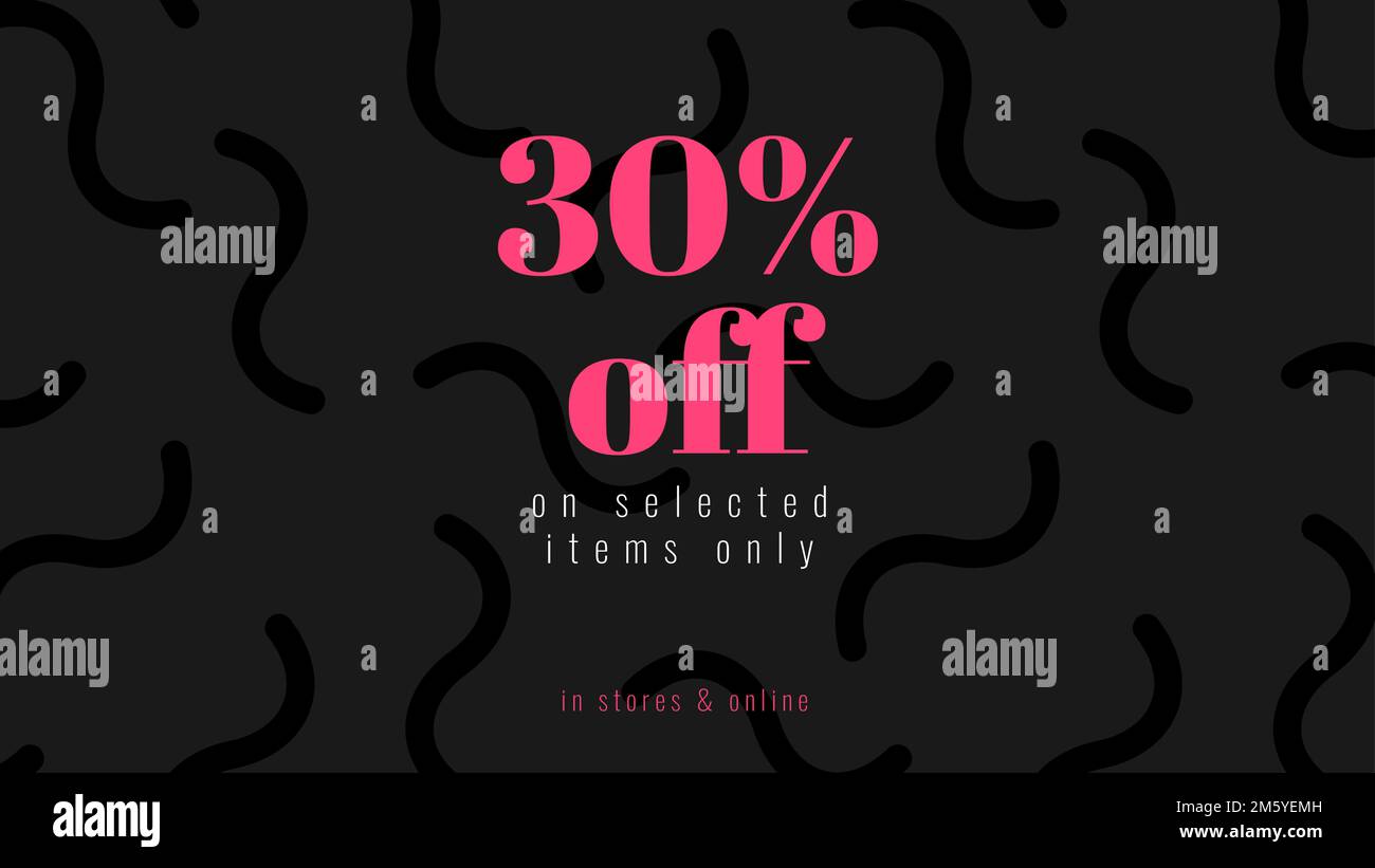30% off vector sale advertisement poster template Stock Vector Image ...