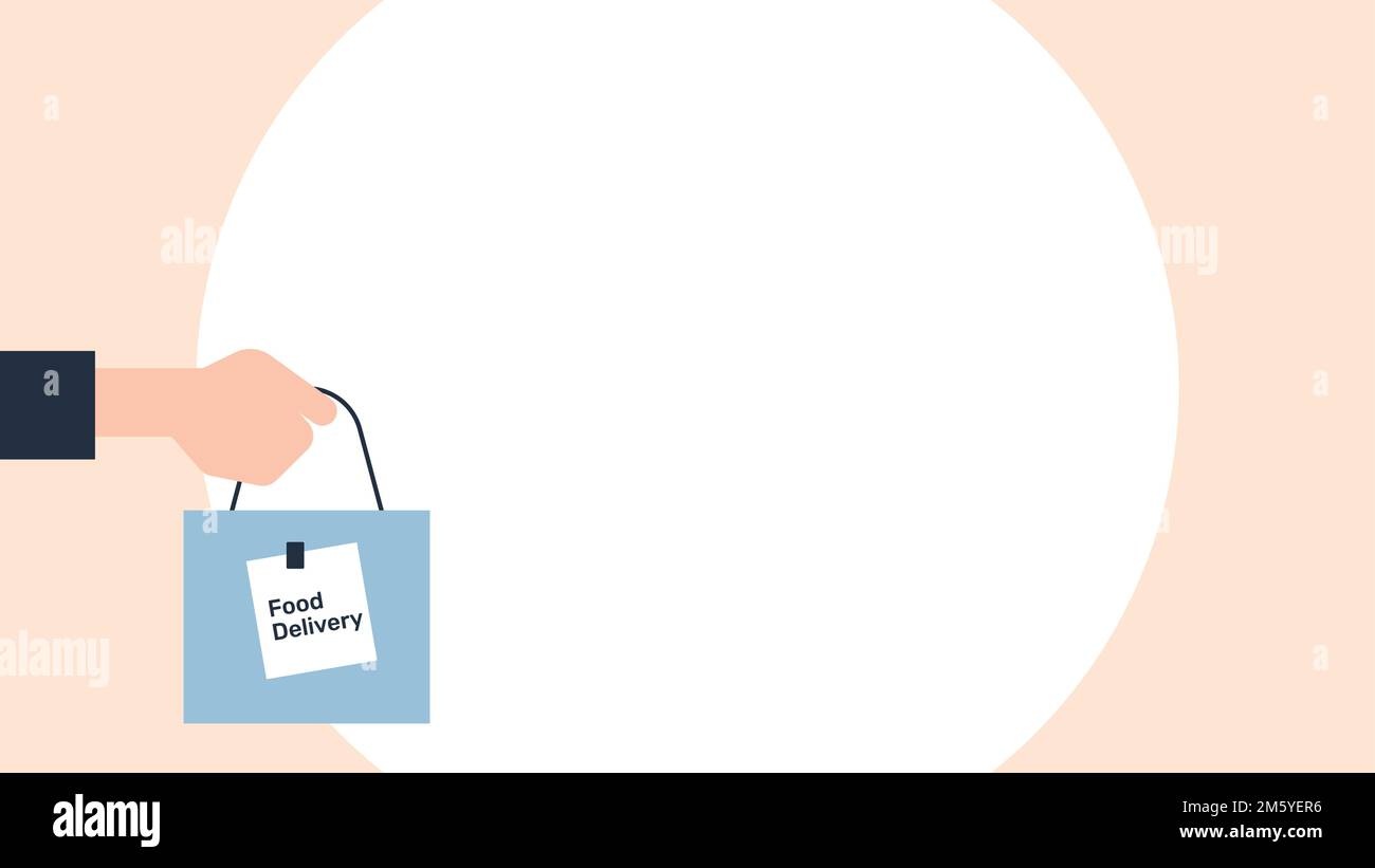 Food delivery vector border frame online payment Stock Vector Image ...