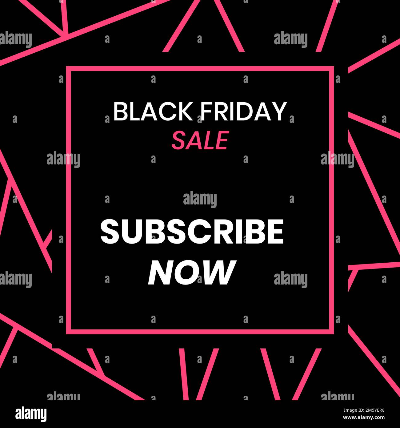 Subscribe now vector Black Friday pink modern mosaic pattern template ...