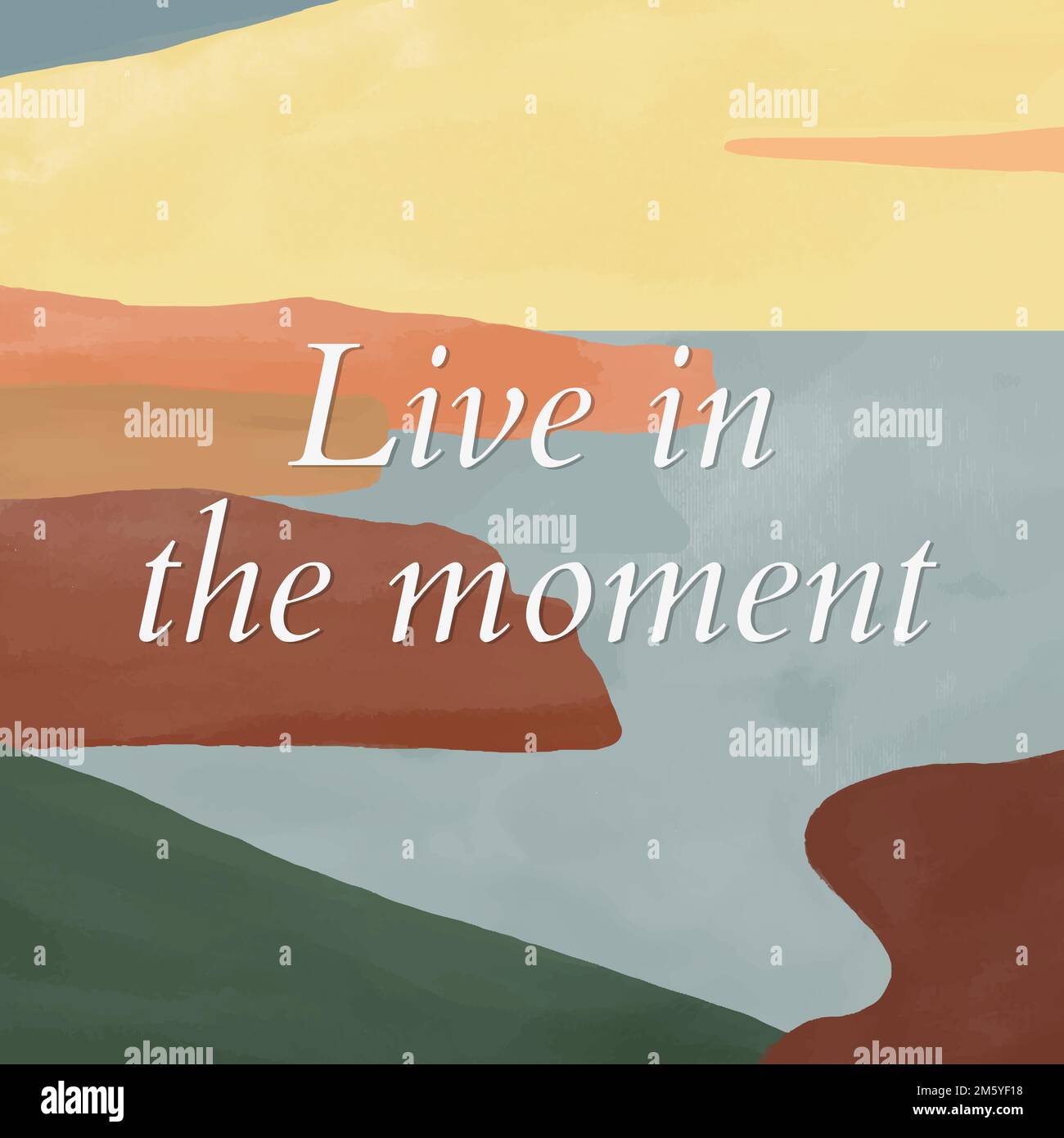 Live in the moment Stock Vector Images - Alamy