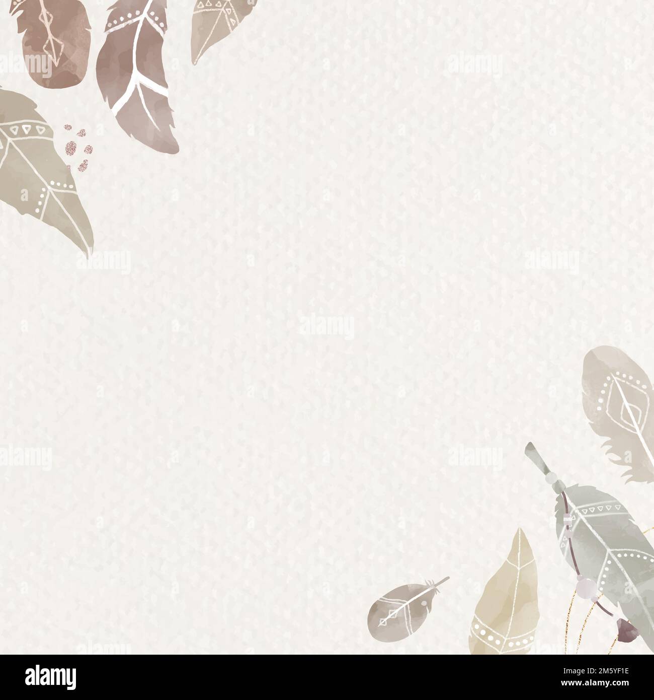 Rectangular Bohemian style border vector Stock Vector Image & Art - Alamy