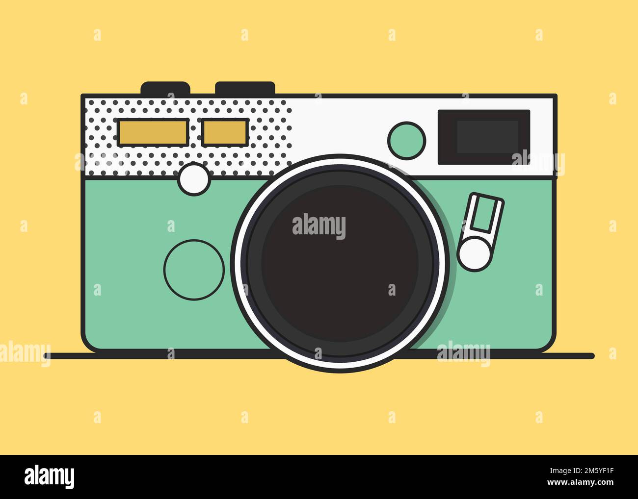 Color pop art camera vintage vector sticker Stock Vector Image & Art ...