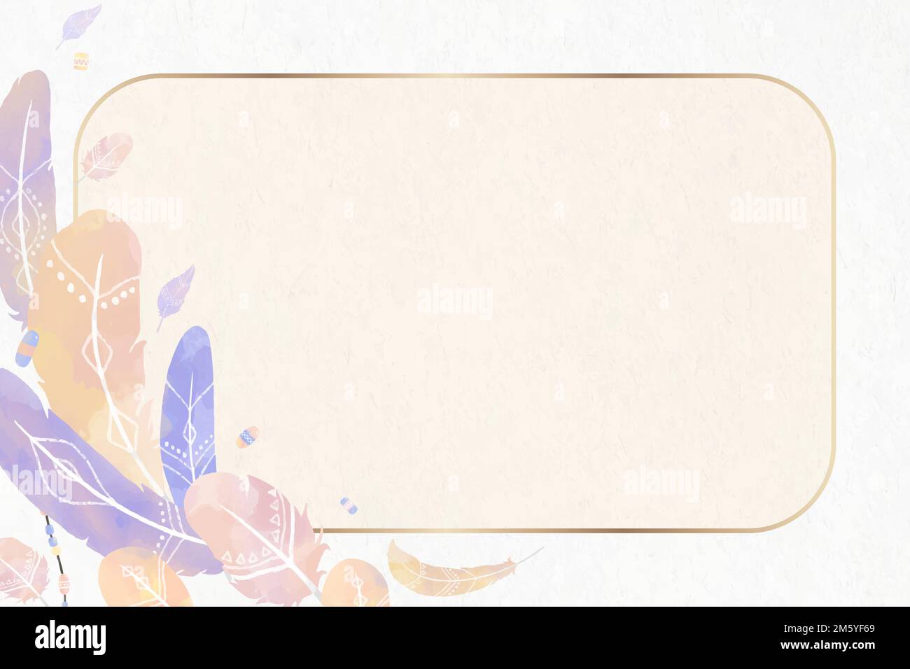 Rectangular Boho style frame vector Stock Vector Image & Art - Alamy