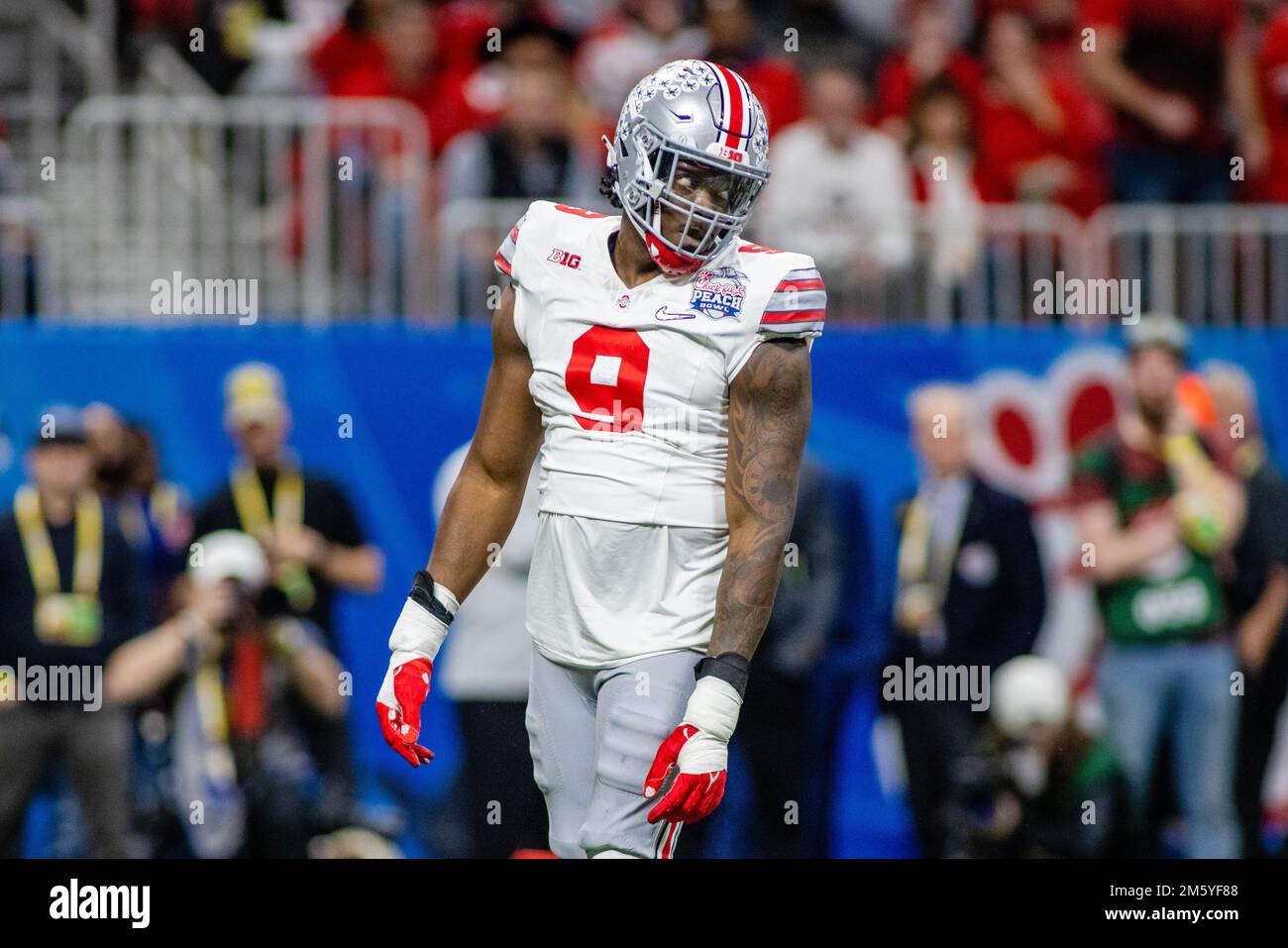 Atlanta, GA, USA. 31st Dec, 2022. Ohio State Buckeyes defensive end ...