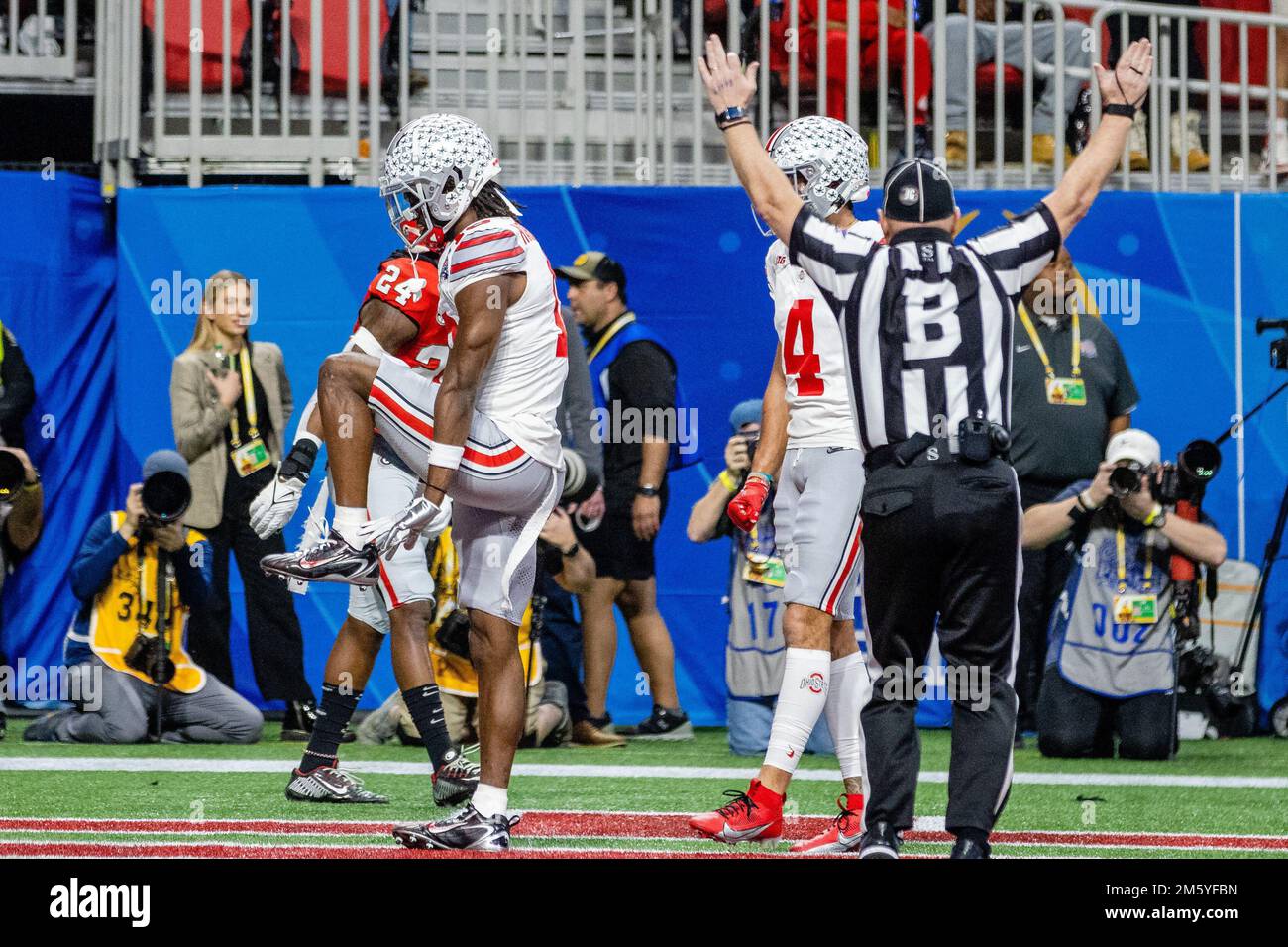 December 31, 2022: Ohio State Buckeyes wide receiver Marvin Harrison Jr ...