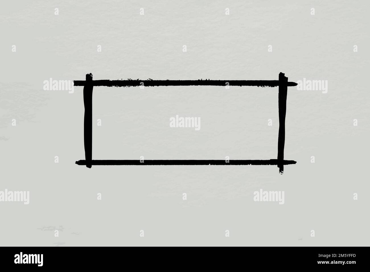 Black rectangle brush frame vector illustration Stock Vector Image ...