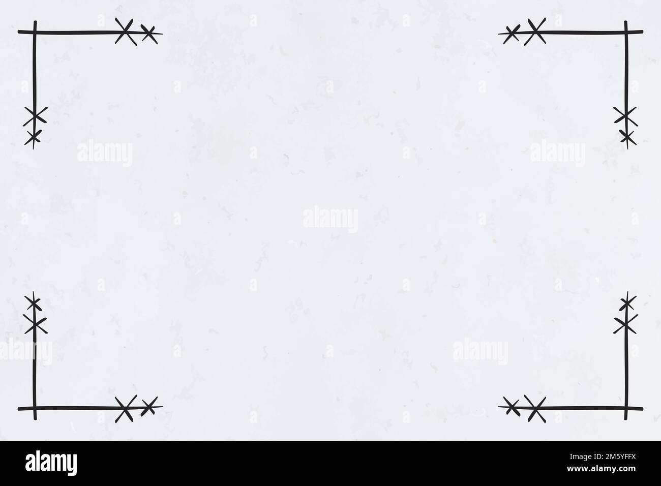 Vector boho art tribal doodle sketch corner frame Stock Vector Image ...