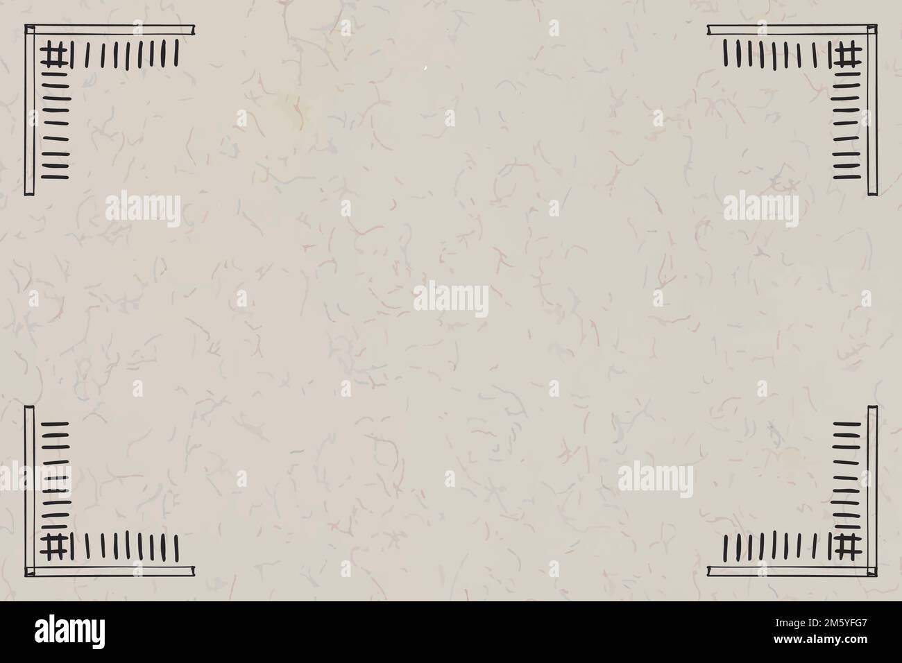 Vector boho art tribal doodle sketch corner frame Stock Vector Image ...