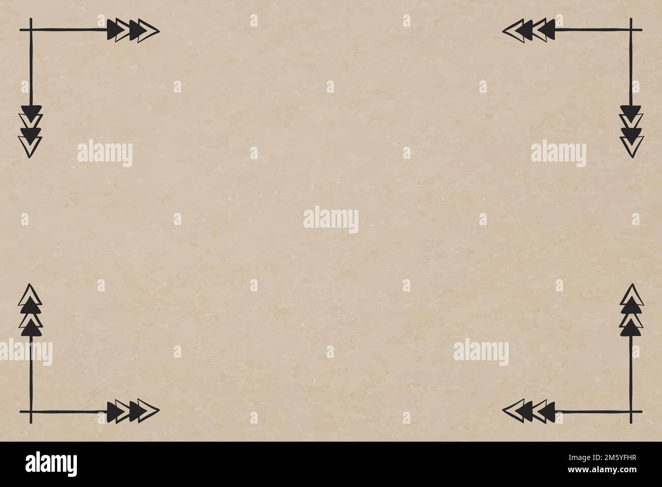 Vector frame border bohemian arrow ornament Stock Vector Image & Art ...