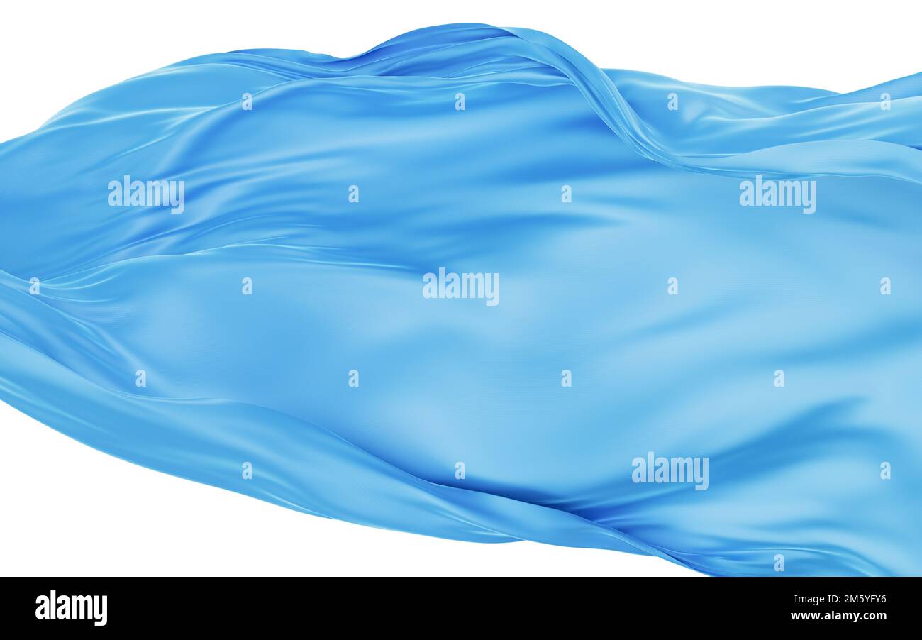 Smooth wave cloth background, 3d rendering. Digital drawing Stock Photo ...
