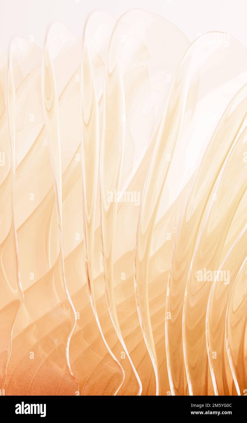 Gradient multilayer glass background, 3d rendering. Digital drawing ...