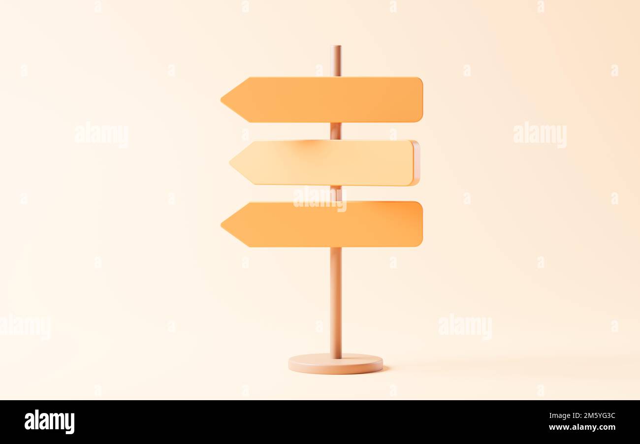 Signboard with cartoon style, 3d rendering. Digital drawing Stock Photo ...