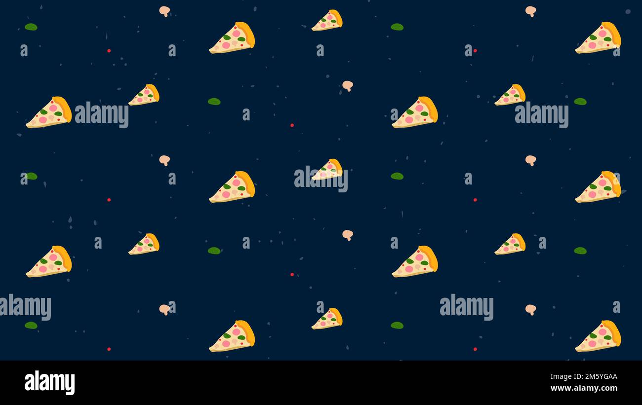 Vector seamless pizza pattern background Stock Vector Image & Art - Alamy