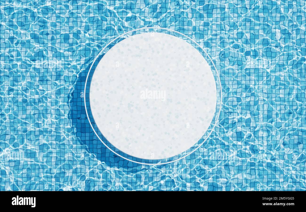 Water surface with caustic phenomenon, 3d rendering. Digital drawing ...