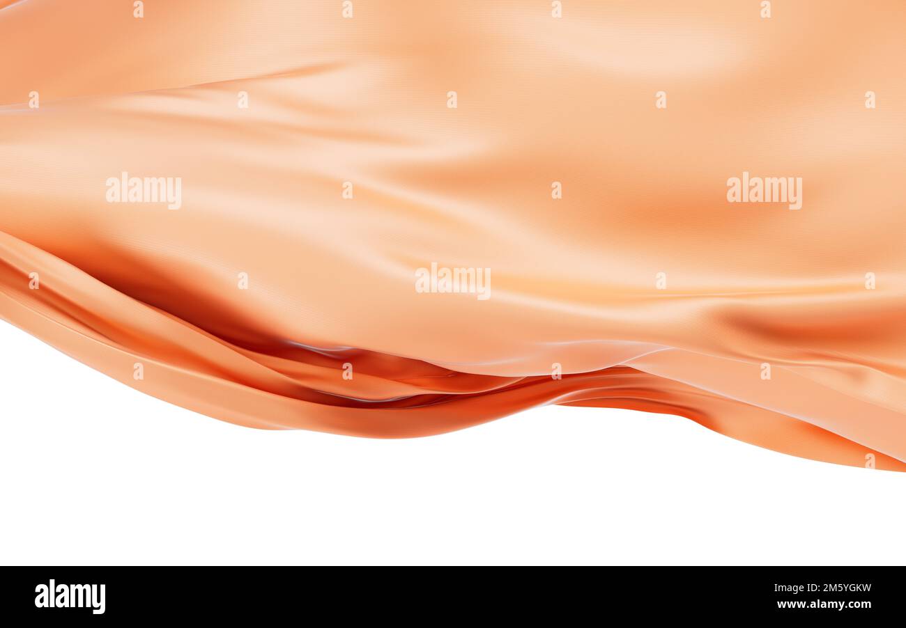 Smooth wave cloth background, 3d rendering. Digital drawing Stock Photo ...