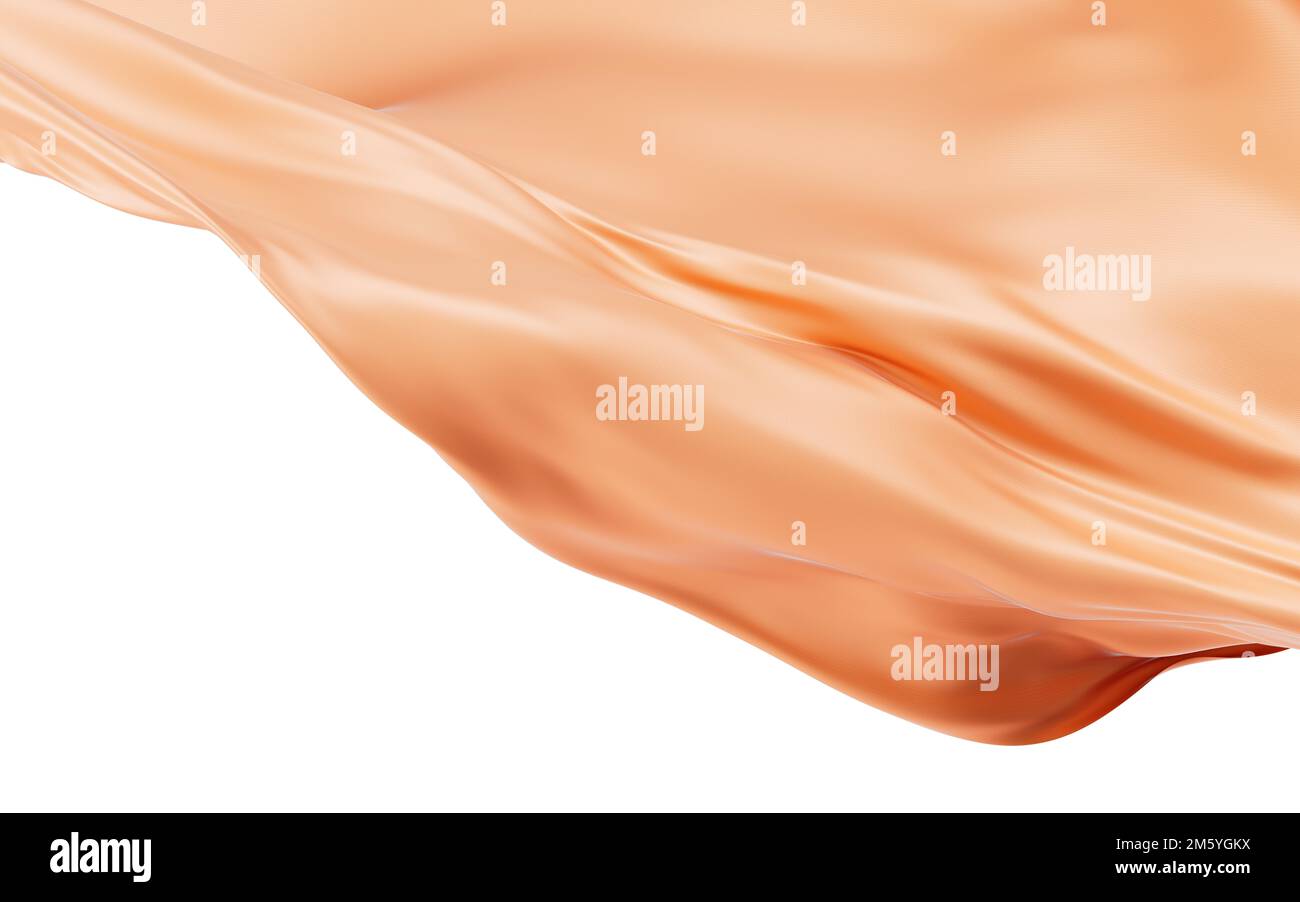 Smooth wave cloth background, 3d rendering. Digital drawing Stock Photo ...