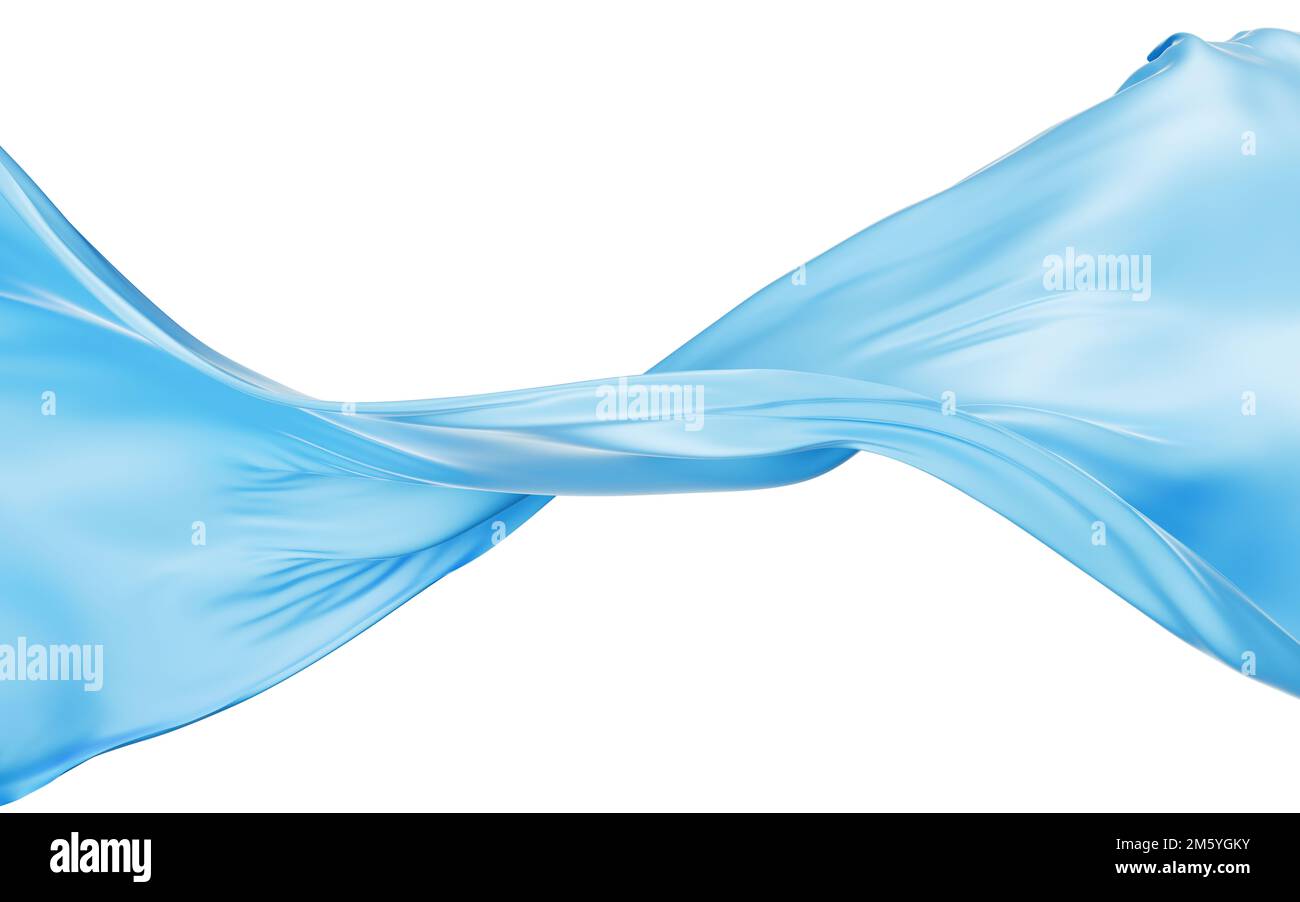 Smooth wave cloth background, 3d rendering. Digital drawing Stock Photo ...