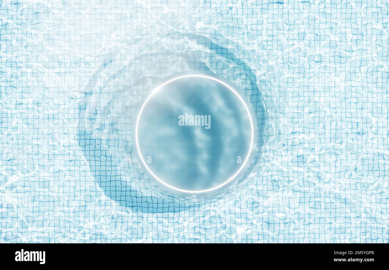 Water surface with caustic phenomenon, 3d rendering. Digital drawing Stock Photo - Alamy