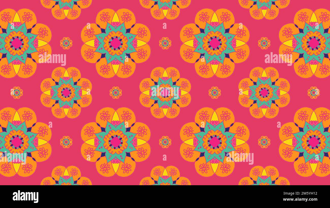 Diwali Indian vector mandala pattern banner Stock Vector Image & Art ...