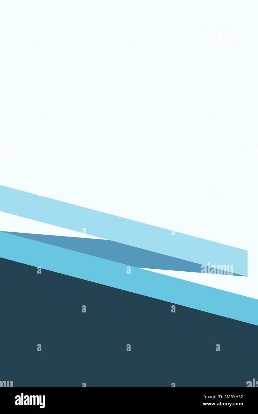 Blue geometric blank background vector for business Stock Vector Image ...