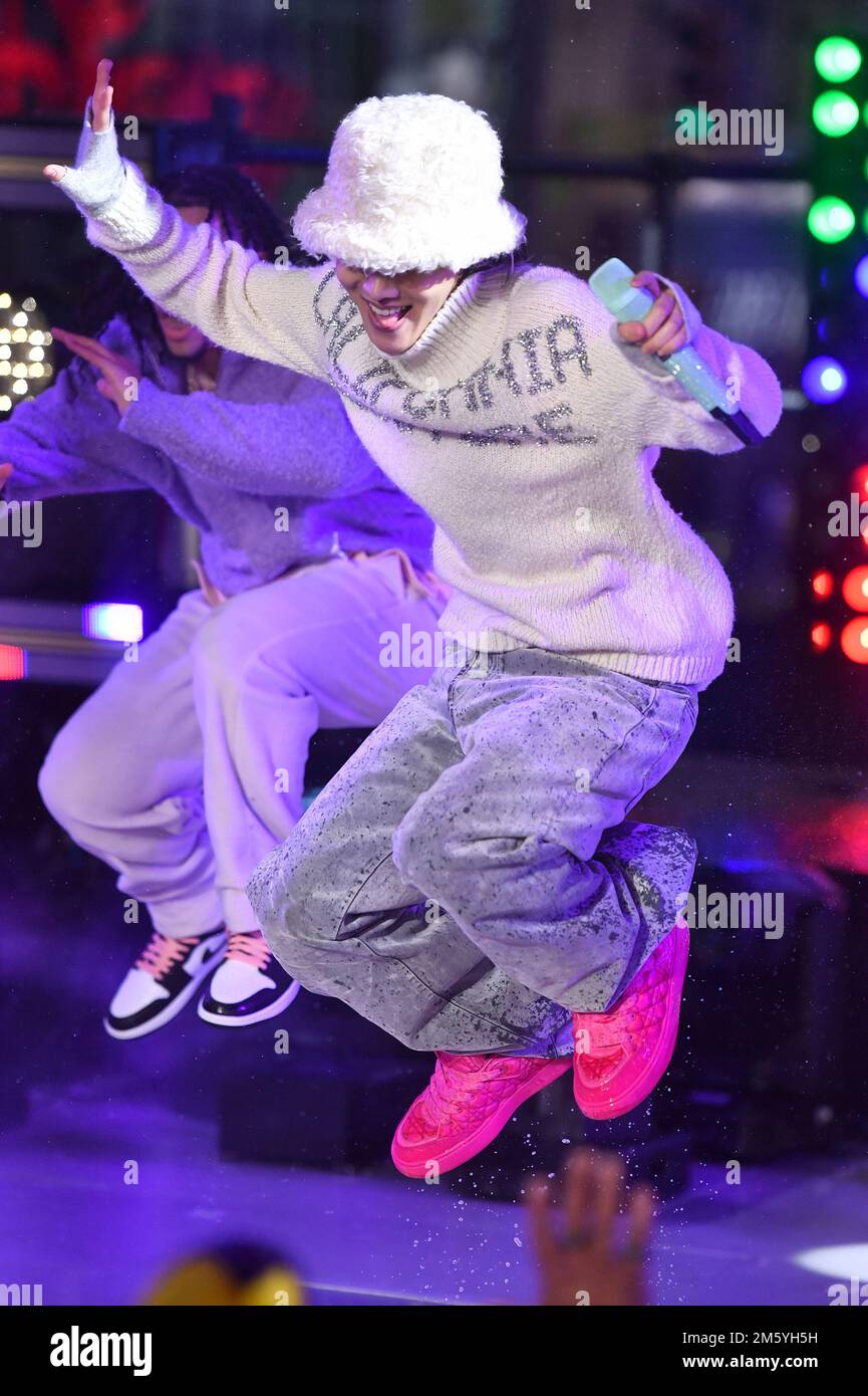 New York, USA. 31st Dec, 2022. J-Hope, K-pop rapper and member of BTS ...