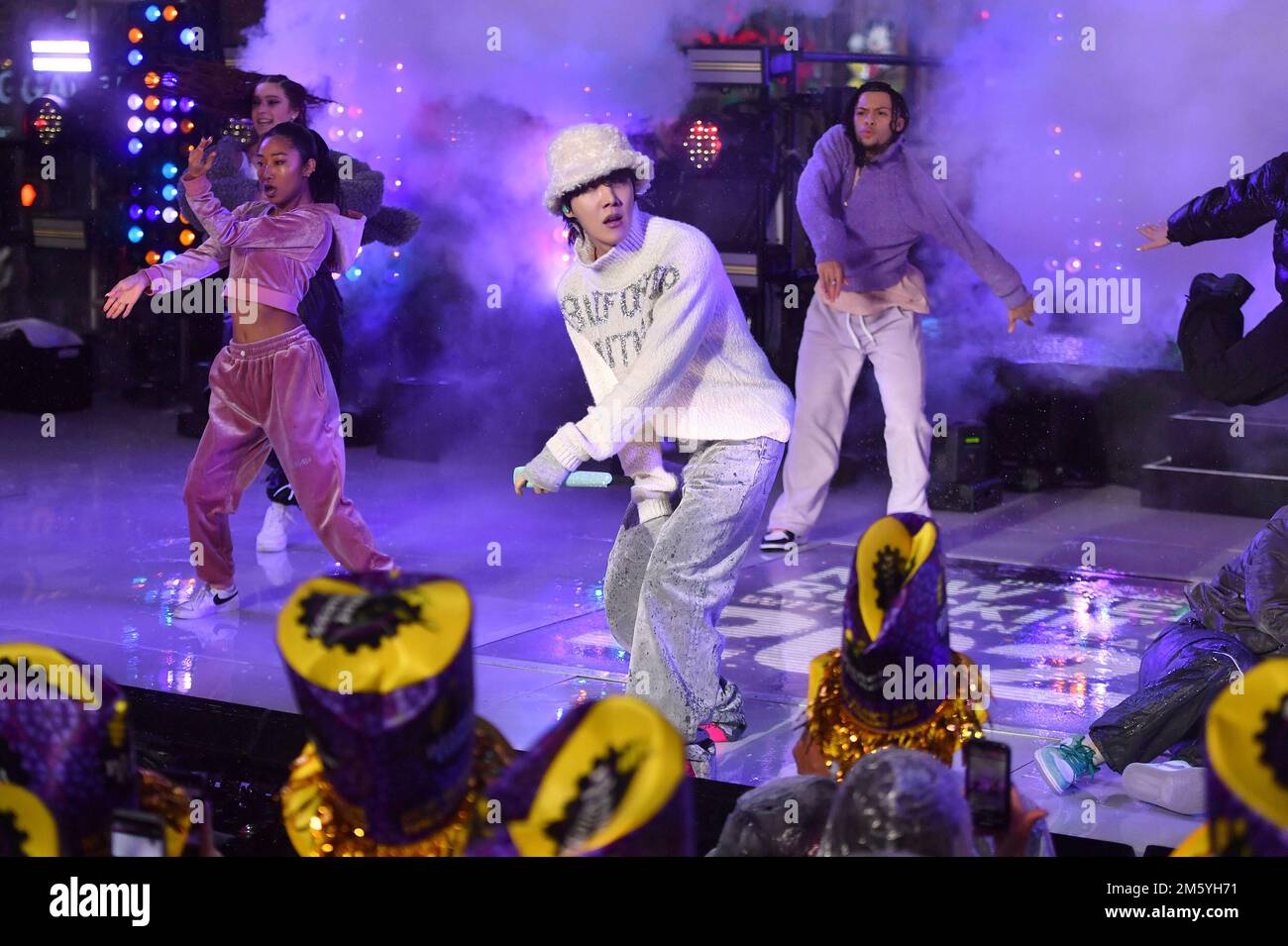 New York, USA. 31st Dec, 2022. J-Hope, K-pop rapper and member of BTS ...