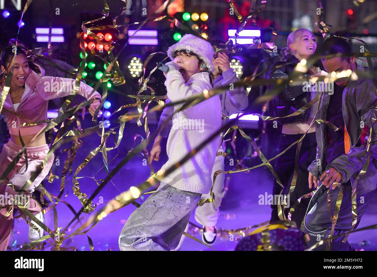 New York, USA. 31st Dec, 2022. J-Hope, K-pop rapper and member of BTS ...