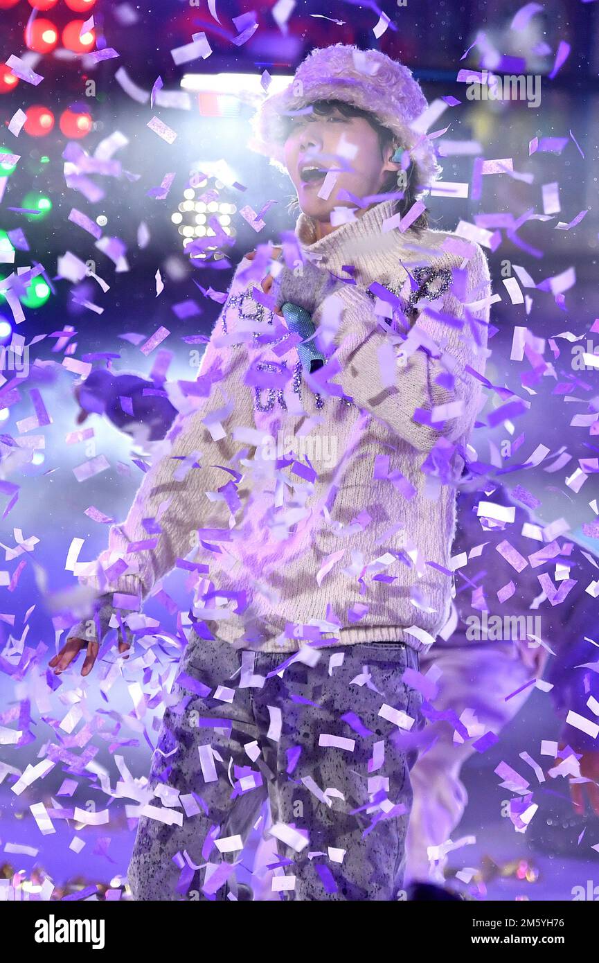 New York, USA. 31st Dec, 2022. J-Hope, K-pop rapper and member of BTS ...