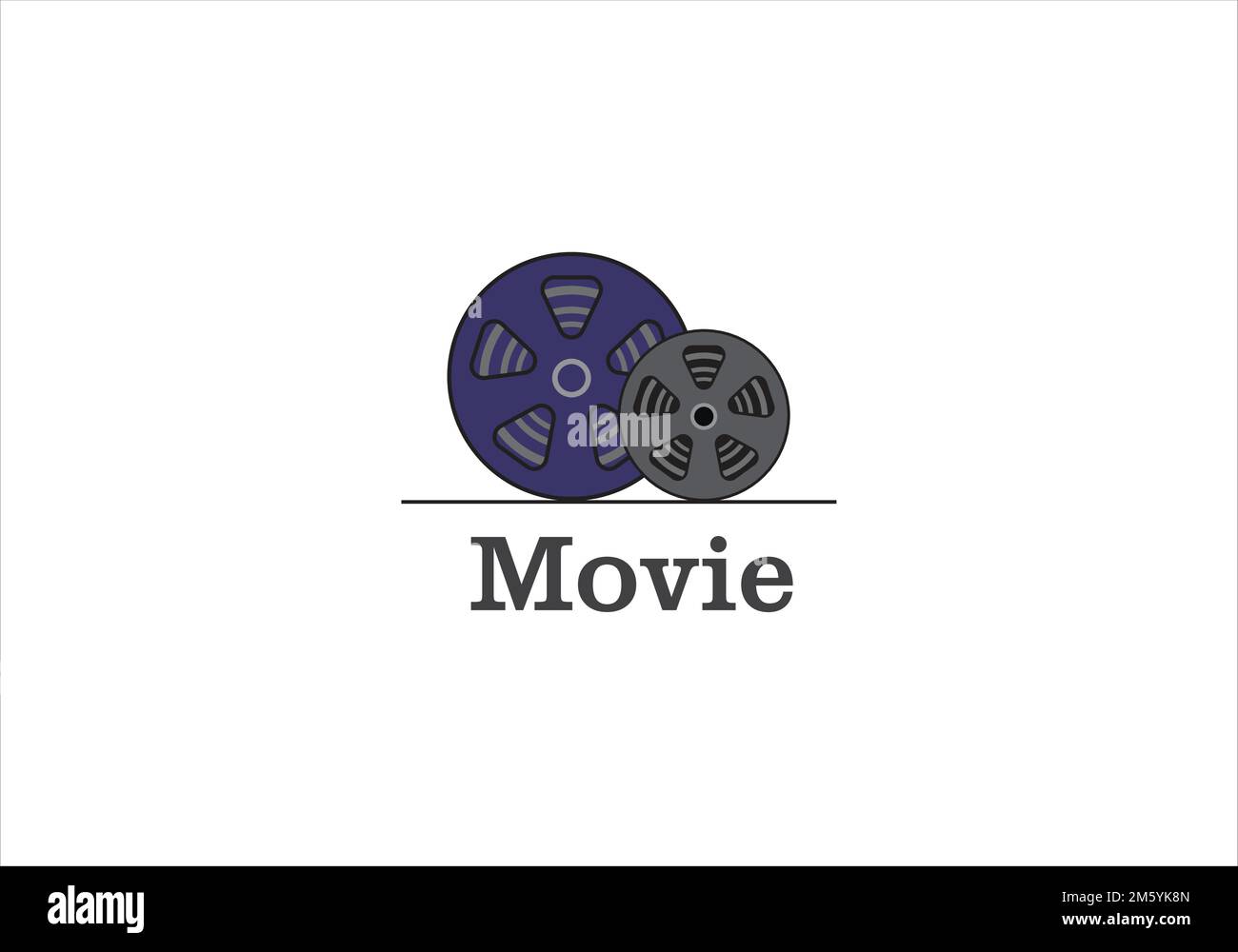 cinema labels emblem logo design element isolated on white background ...