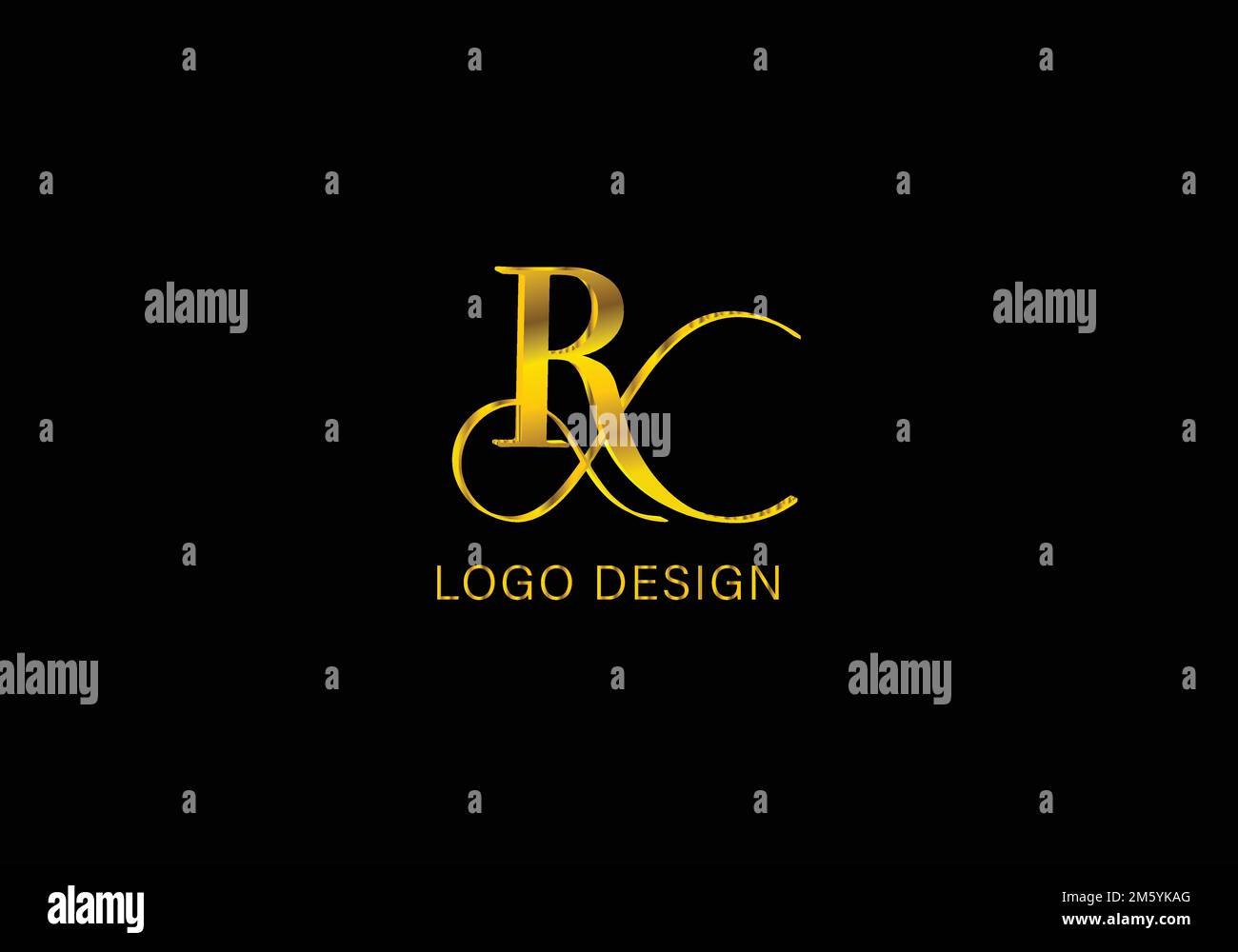 Letter R logo, Vector graphic golden and silver R letter symbol for ...