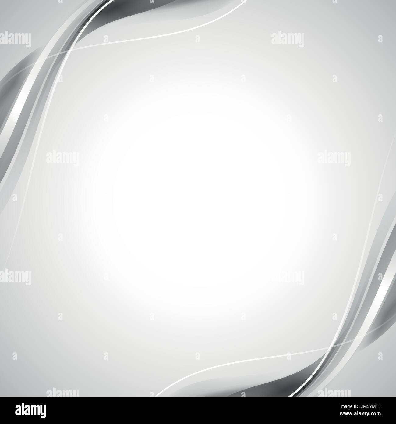 Gray curve frame template vector Stock Vector Image & Art - Alamy